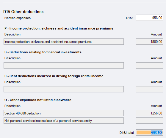 Other deductions worksheet (ode) 2025